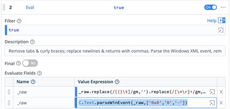 reducing windows xml events cribl docs