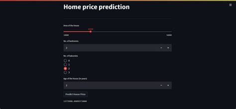 deploying a machine learning model using streamlit house price