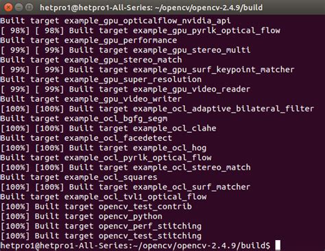 Opencv 249 Instalación En Ubuntu Hetpro Tutoriales