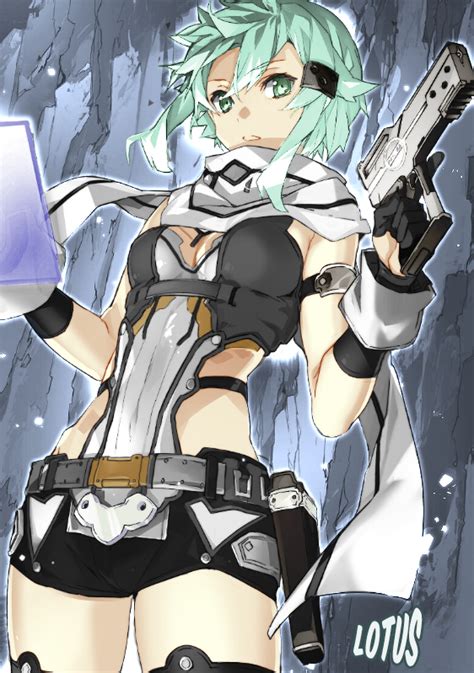Sinon Sword Art Online Drawn By Bunbun Danbooru
