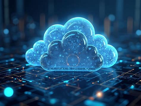 Futuristic Aidriven Cloud Optimization Premium Ai Generated Image