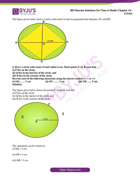 Rd Sharma Class 6 Solutions Maths Chapter 14 Circles