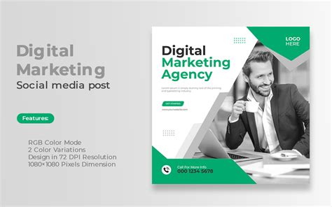 Marketing Social Media Post Template Graphic By Design Store · Creative