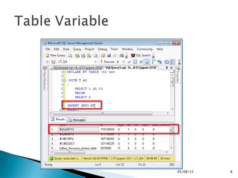 20120504 Tsql Temp Table PPT