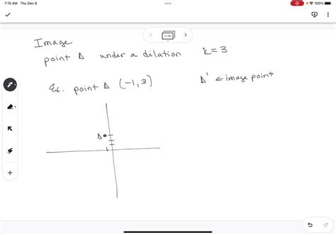 Solved Plot The Image Of Point D Under A Dilation About The Origin 0 0 With A Scale Factor Of 3