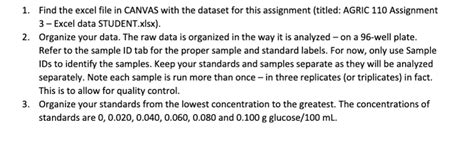 1 Find The Excel File In Canvas With The Dataset For