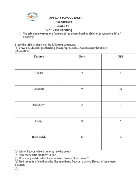 Data Handling Pdf Mean
