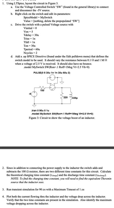 Solved Using Ltspice Layout The Circuit In Figure 3a Use The Voltage