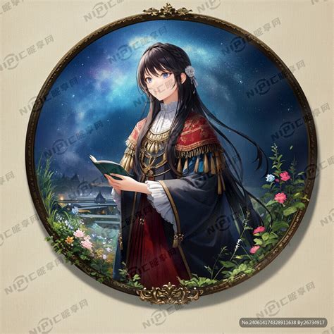 Ai创作图看书 人物要刻画细节卡通画 昵图网