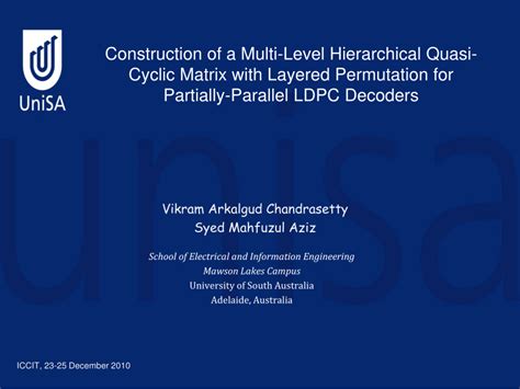 pdf construction of a multi level hierarchical quasi cyclic matrix