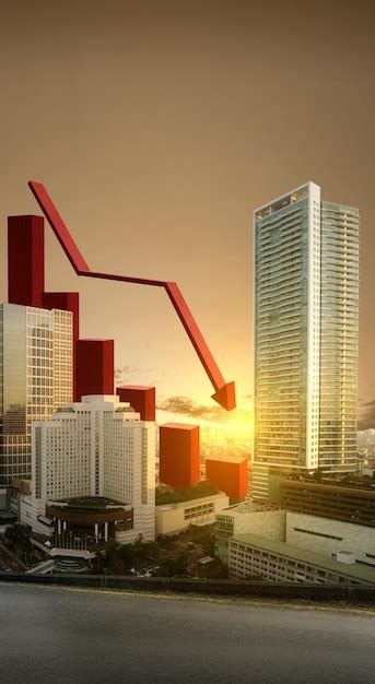 Premium Photo Decreased Graph Arrow