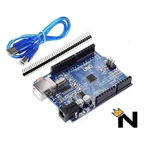 placa compatível arduino uno r3 atmega328 smd cabo usb nerdsking