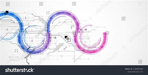 Abstract Technology Concept Circuit Board High Stock Vector Royalty
