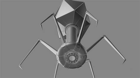 Virus Bacteriophage Nanorobot Rigged 3d Model Turbosquid 1695630