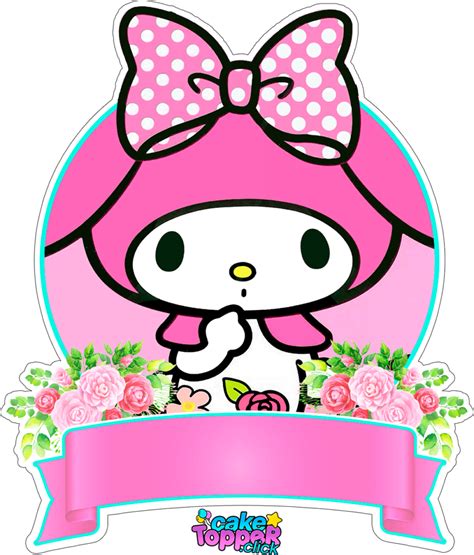 My Melody Printable Ideas Caketopper Click