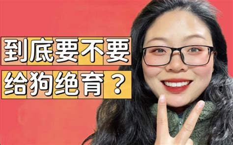 到底要不要给狗做绝育？理性看待绝育这件事！哔哩哔哩bilibili