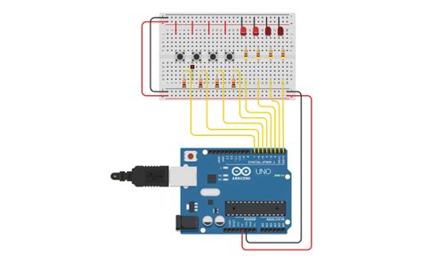 Circuit Design Practical 4 Bitwise Procedure B Tinkercad