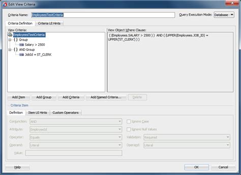 viewcriteria issue when using same attribute twice oracle jdeveloper 12 1 3 0 nodalpoint