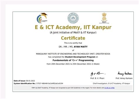 Ayan Maity On Linkedin Certificate From Iit Kanpur My 2nd Achievement In Programming