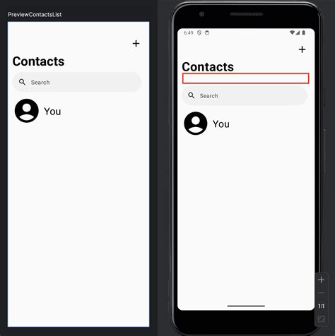 Android How To Remove Default Padding Between Text And Searchbar