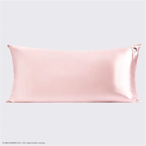 Kitsch X Hello Kitty Satin Pillowcase In Pink Hello Kitty Face King Kitsch