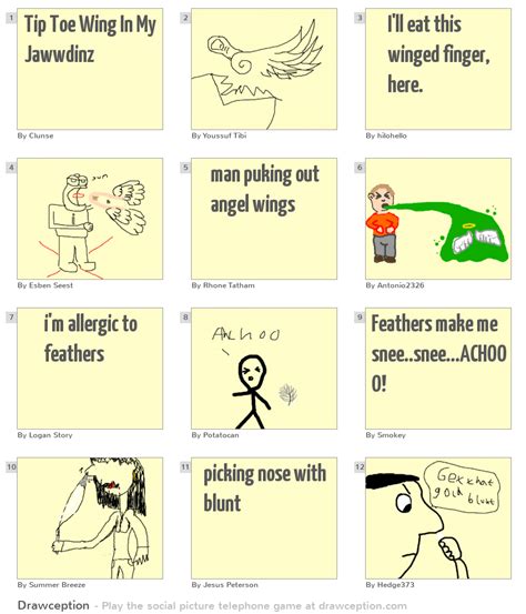 Tip Toe Wing In My Jawwdinz Drawception