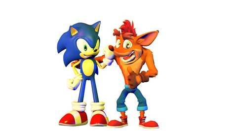 Sonic The Hedgehog And Crash Bandicoot By Supersonicthomas On Deviantart