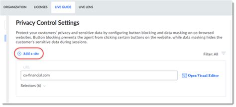 How To Configure Privacy Control Settings Rescue Live Guide Support