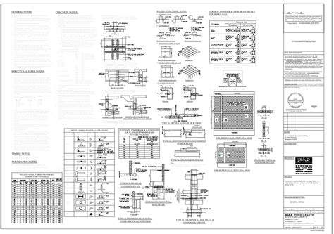 Structural General Notes Autocad Dwg With Rcc Details
