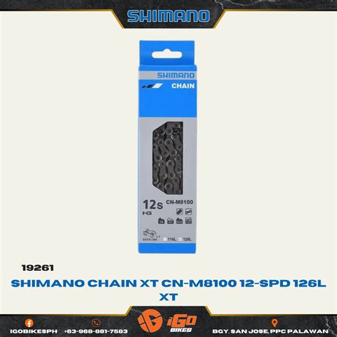 Igo Bikes Shimano Chain Xt Cn M8100 12 Spd 126l Xt 19261 Facebook