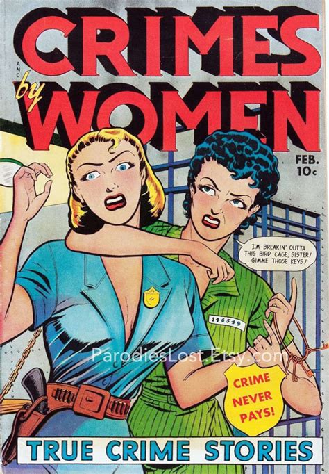 Women In Prison Love Vintage Art Comic Book Remix Print Lesbian Gay