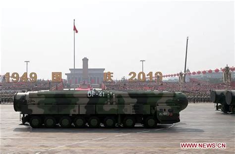 China Unveils New Df 41 Icbm Intercontinental Ballistic Missile At