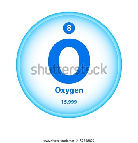 구조 화학 요소 산소 O 기호 스톡 벡터로열티 프리 2159548829 Shutterstock