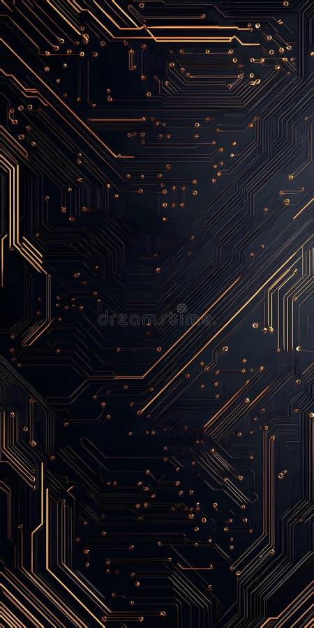 Close Up Of Intricate Circuit Board Design Stock Illustration Illustration Of Complex Network