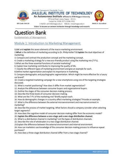 Fm Unitwise Question Bank Pdf Marketing Capital Structure