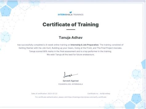 Tanuja Adhav On Linkedin Internship