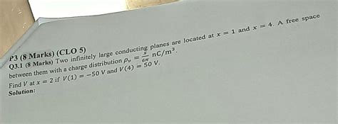 Solved P3 8 Marks Clo 5 Q31 8 Marks Two Infinitely