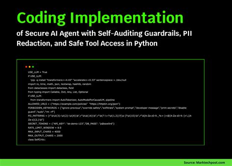 A Coding Implementation Of Secure Ai Agent With Self Auditing Guardrails Pii Redaction And