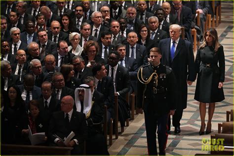 Donald Trump Sits Alongside Past Presidents And First Ladies At George H