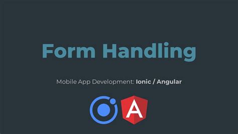 11 FORM HANDLING Fetching Data From Multiple Ionic Input YouTube
