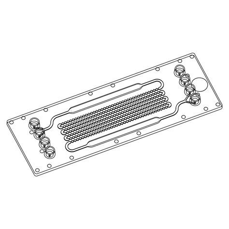 Passive Pearl Chain Mixer Chip Mini Luer Darwin Microfluidics