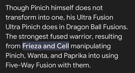 Im Not A Big Fan Of Dragon Ball Fusions But Why The Heck Does Pinich Have A Freaking Sayain