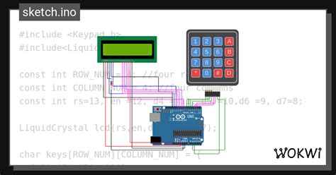 Keypad44 Lcd Wokwi Esp32 Stm32 Arduino Simulator