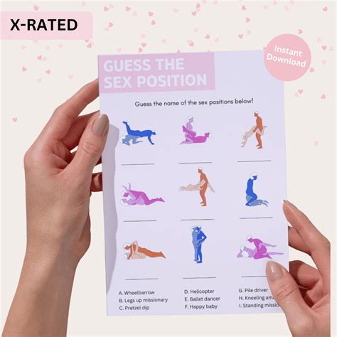 guess the sex position bachelorette x rated party game galentines day instant download