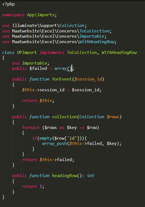 How To Return From Import Question · Issue 2750 · Spartnernllaravel
