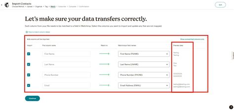 how to import contacts into mailchimp quickly
