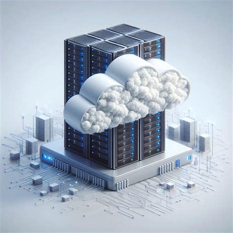 An Illustration With Cloud Server Data Storage For Global Network Web Database Backup Vector 