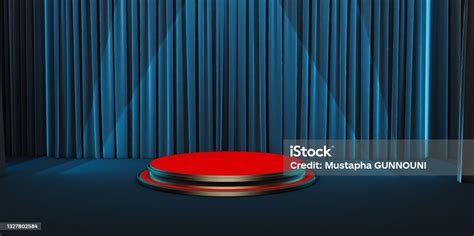 밝은 배경에 둥근 연단 시상식을 위한 빈 받침대 무대 배경 3d 렌더 0명에 대한 스톡 사진 및 기타 이미지 0명 3차원 형태 공란 Istock