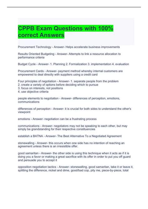 Cppb Exam Questions With 100 Correct Answers Cppb Stuvia Us