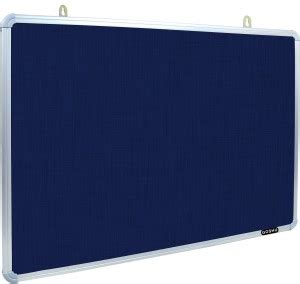 GOSHU X Ft Aluminium Framed Foam Cushioned Blue Fabric Notice Board Cm Cm Notice